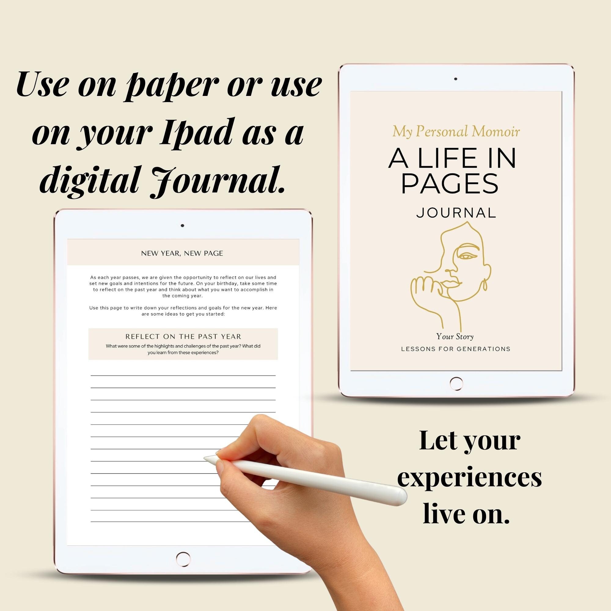 Life Story Journal Legacy Journal Guided Journal Mothers Day Gift for ...