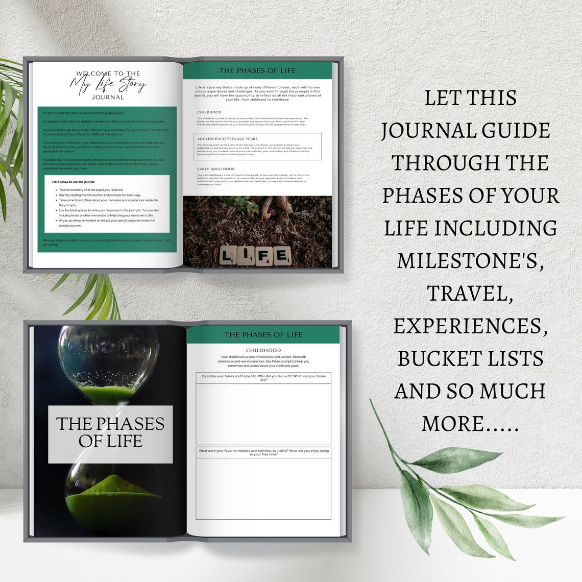 Life Story Journal Legacy Journal Guided Journal Mothers Day Gift for ...
