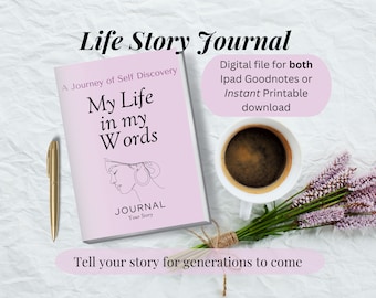 Life Story Journal Legacy Journal Guided Journal Mothers Day Gift for ...