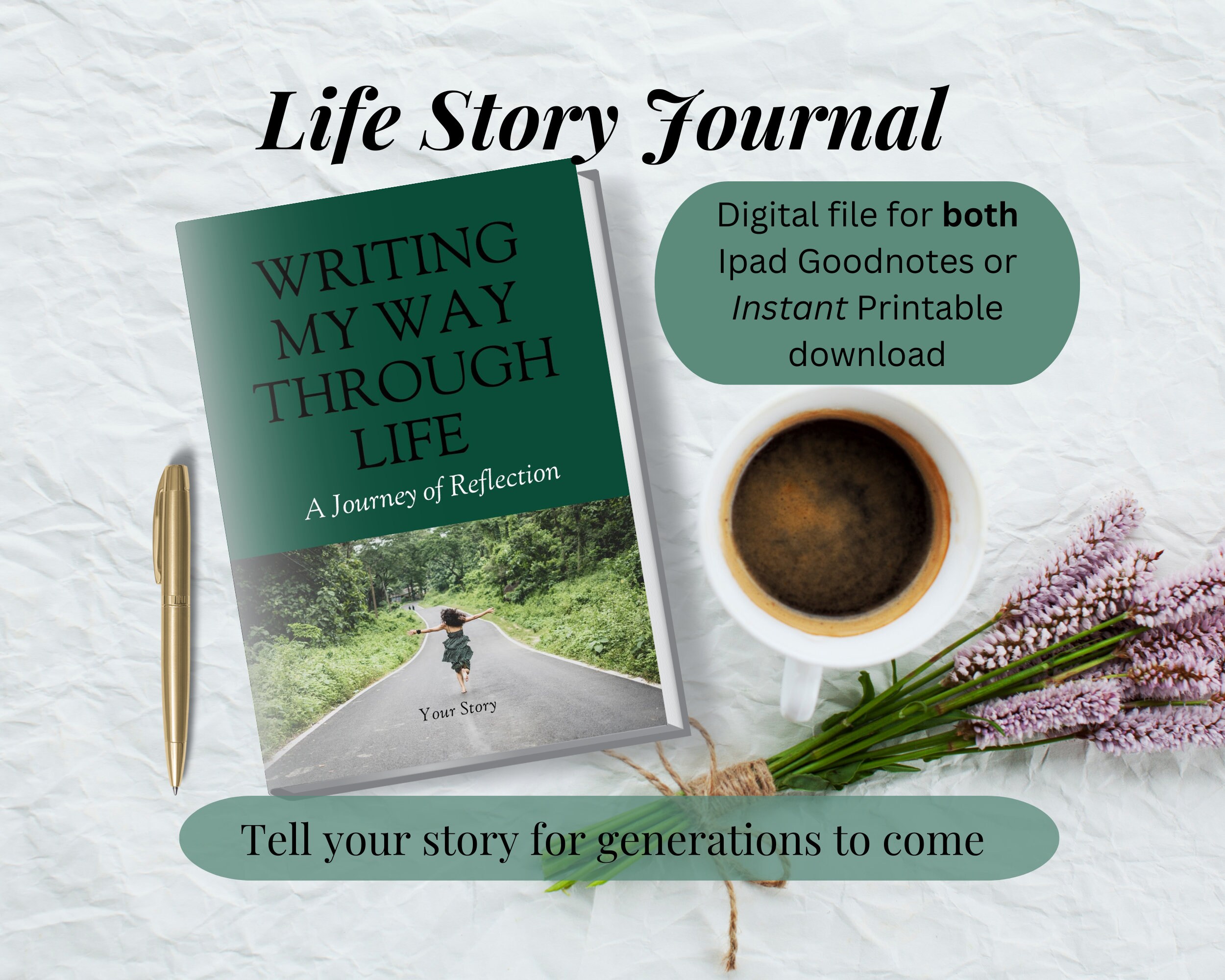 Life Story Journal Legacy Journal Guided Journal Mothers Day Gift for ...