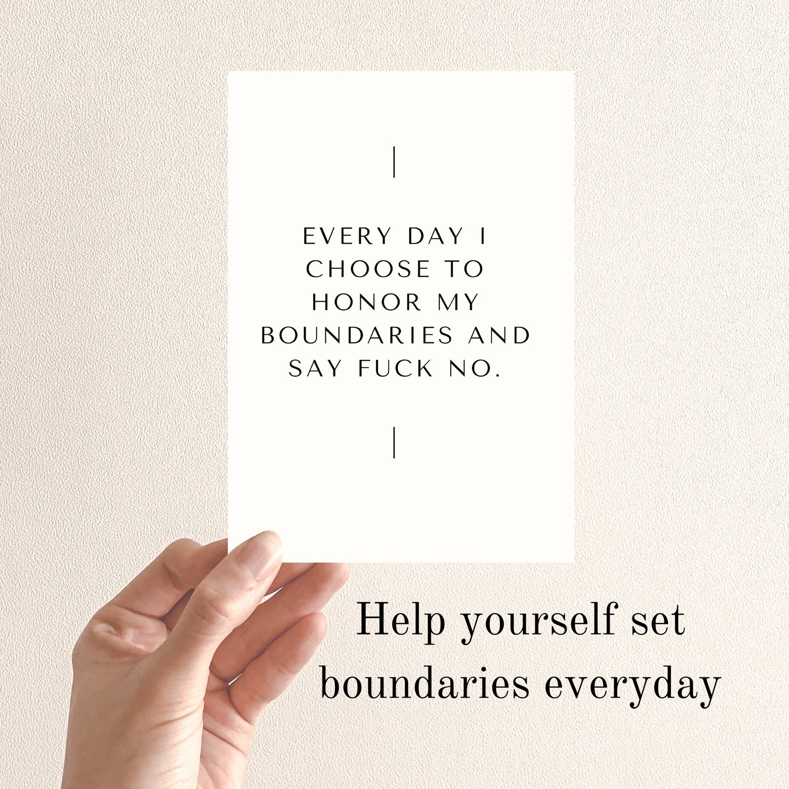 Printable Boundaries Affirmation Cards Funny Swearing Affirmations Deck ...