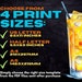 Editable Cocktail Menu Template: Classic Recipes, Bar & Restaurant ...