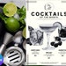 100% Editable NEON Cocktail Menu Design Canva Template With Free ...