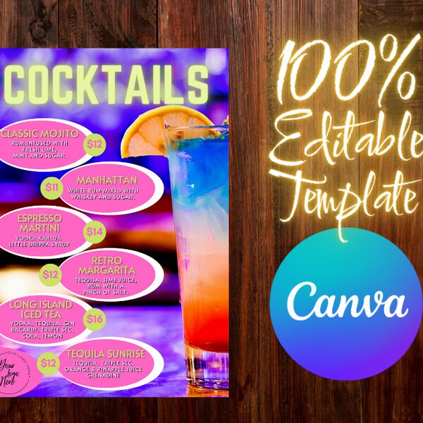 Create Your Own Menu - Etsy