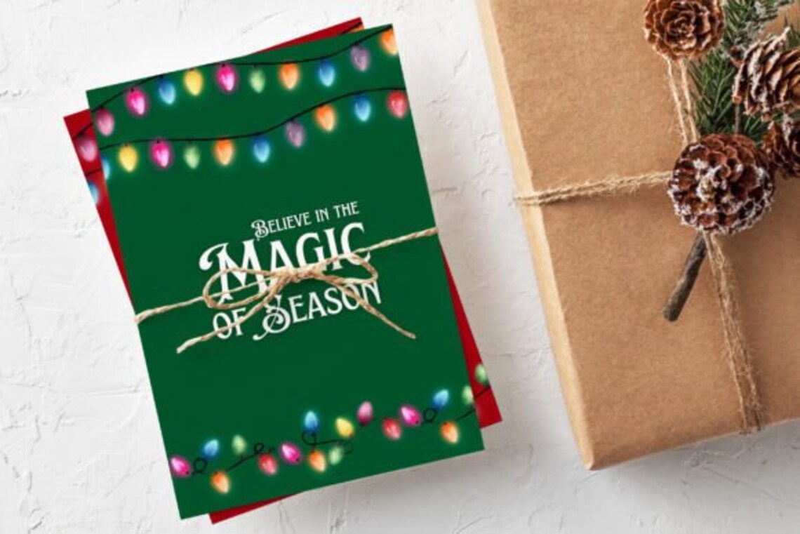 Glowing Christmas Light Clip Art: Hand Painted Watercolor - Etsy