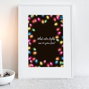 Glowing Christmas Light Clip Art: Hand Painted Watercolor - Etsy