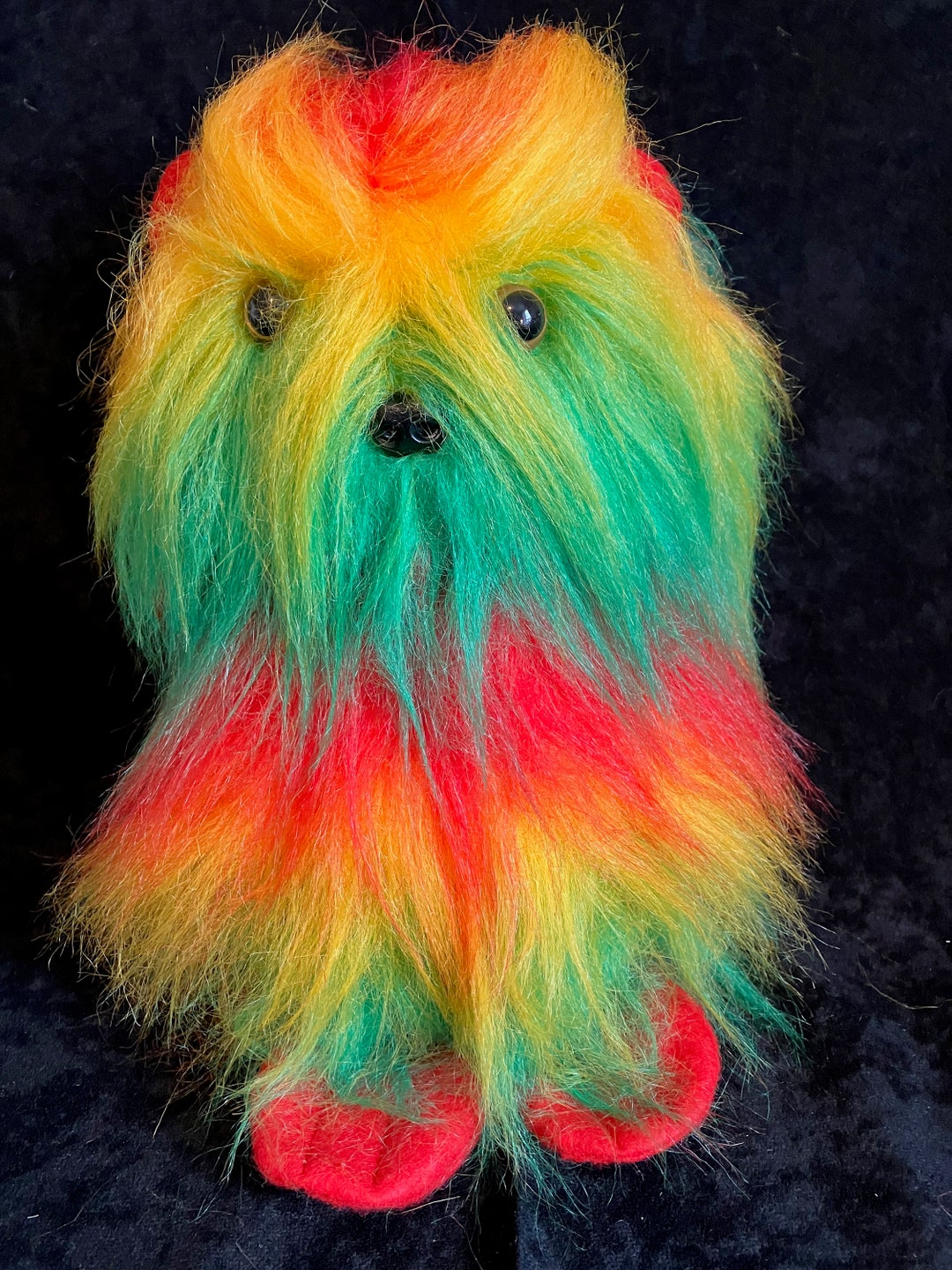 Gonk. A Unique Rainbow Coloured Faux Fur Creature That is Related to a ...