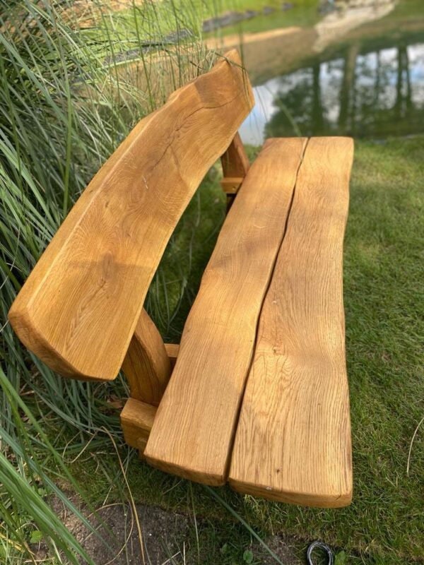 Traditional Oak Bench, Solid Oak Bench,oak Hand Made - Etsy UK