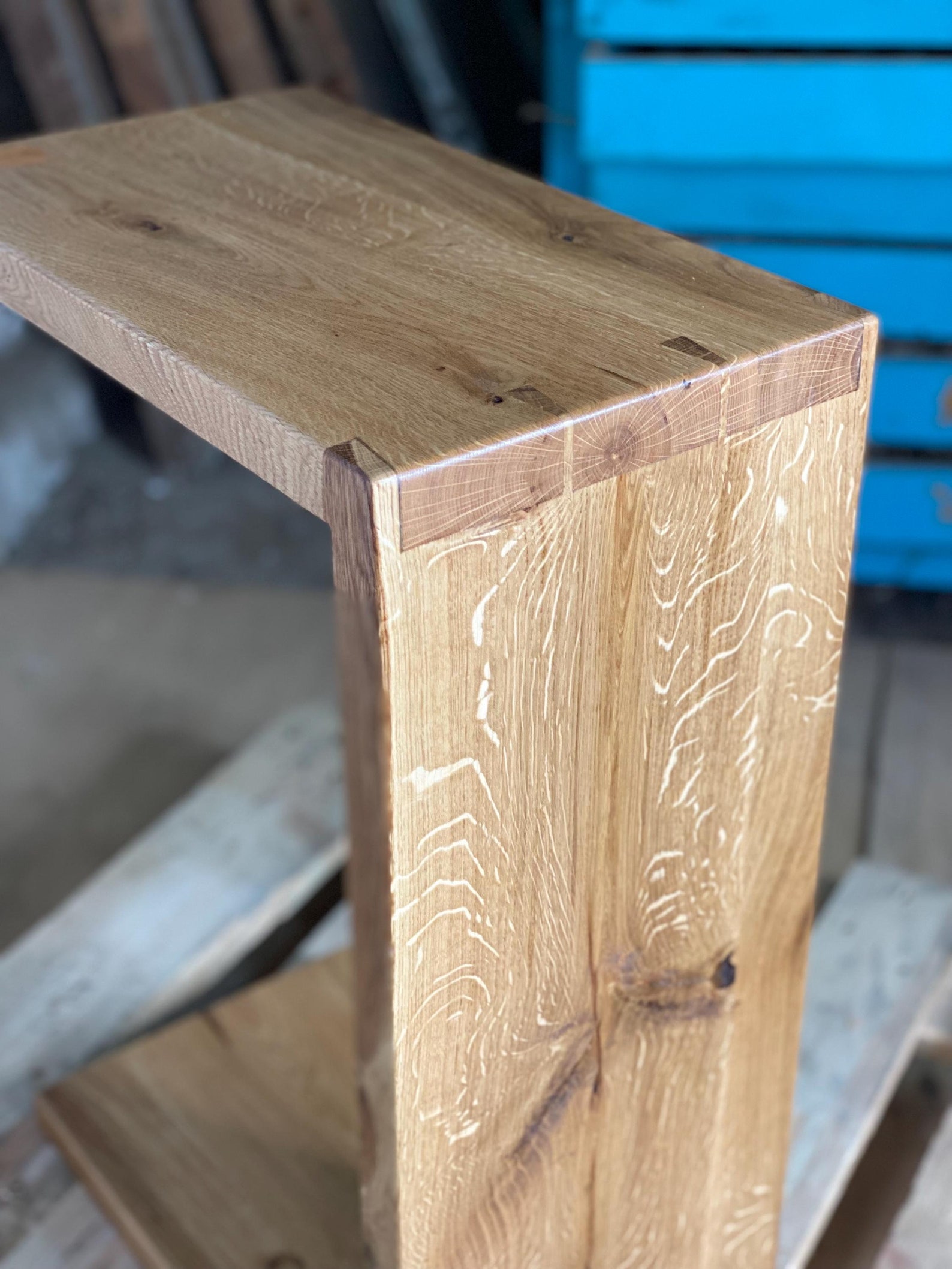 Solid Oak Side Table Dovetailed Oak Side Table Dovetailed Oak Bench - Etsy