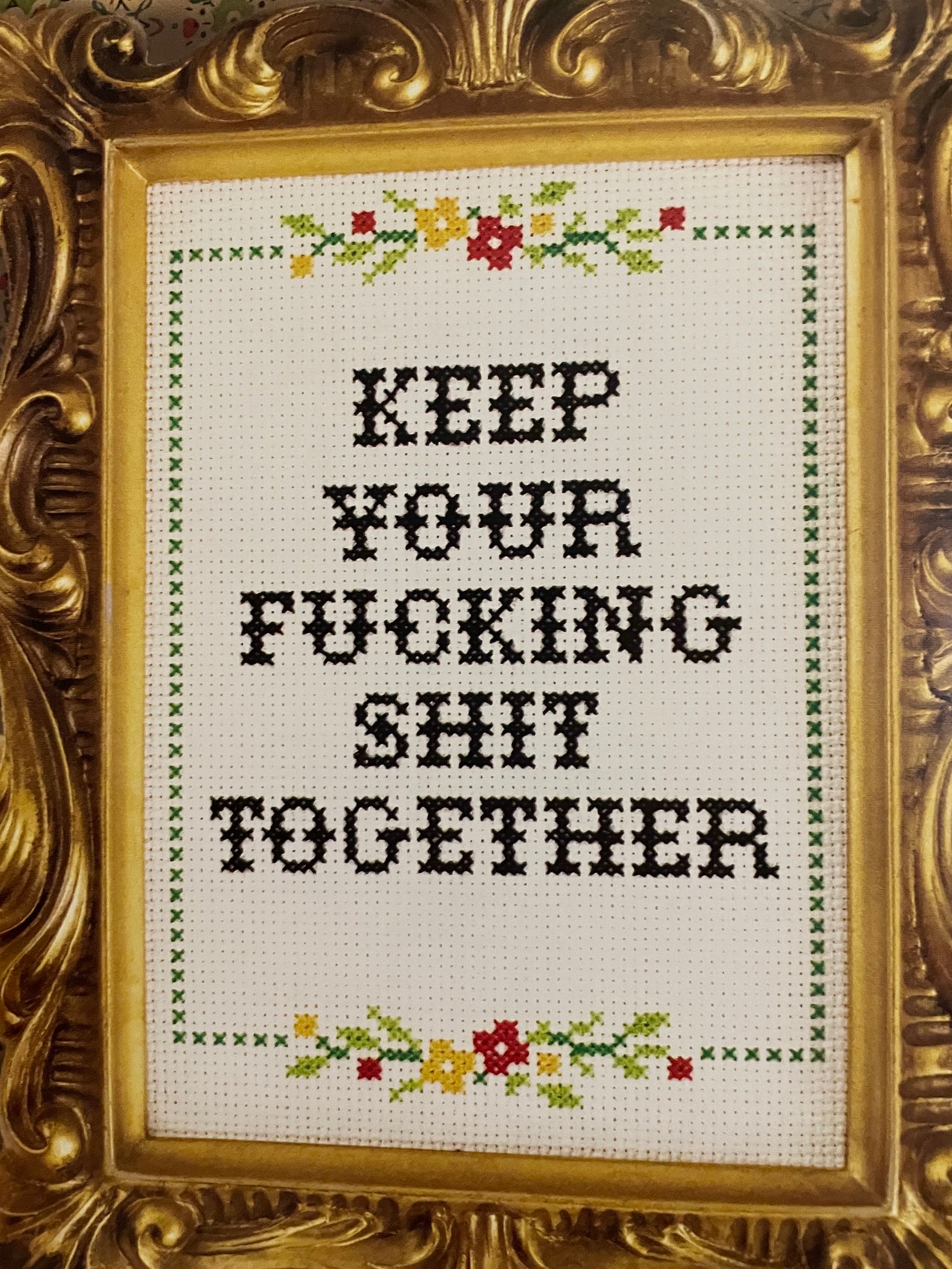 Complete Cross-stitch | Finished Needlework | Sarcastic, Funny Phrases ...
