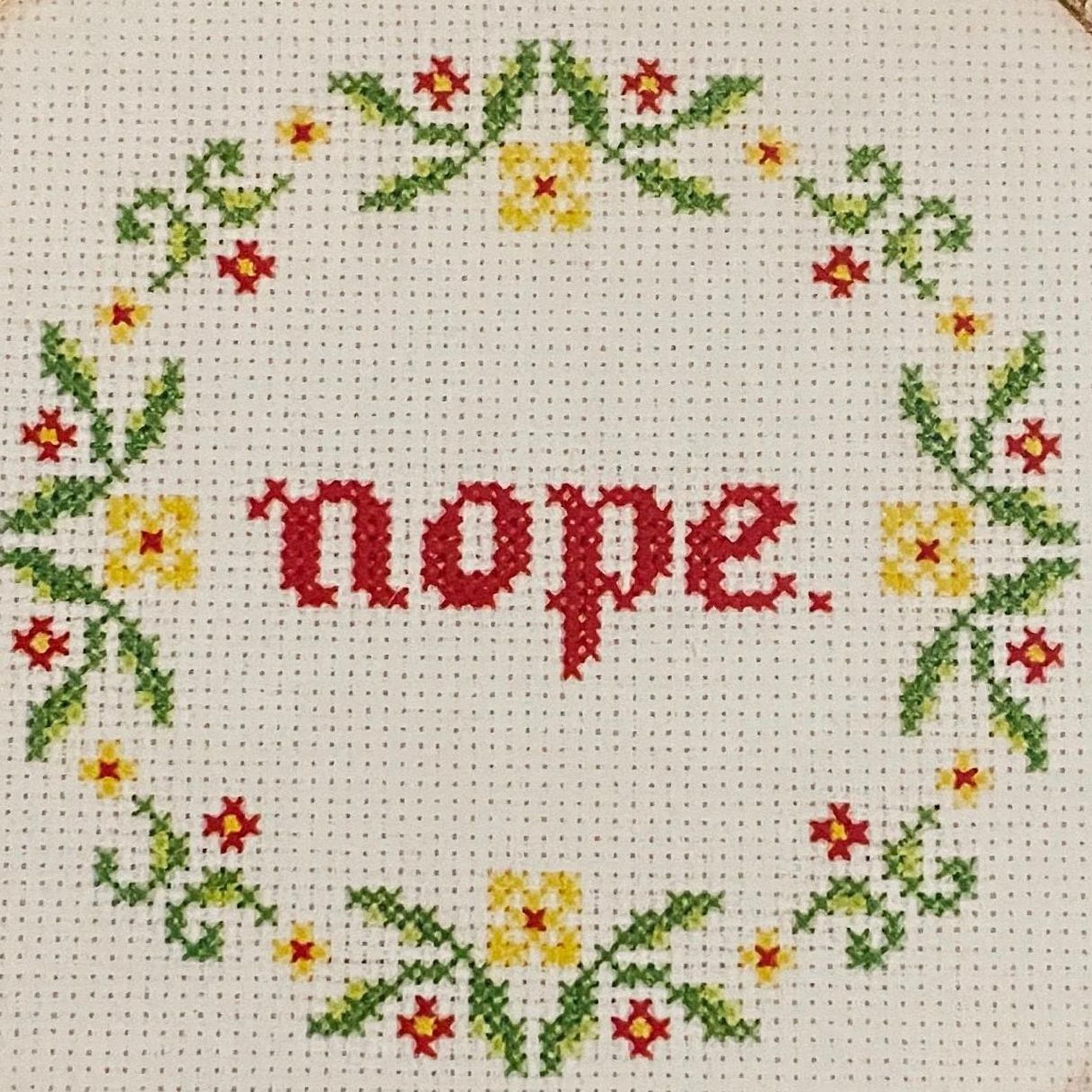 Complete Cross-stitch | Finished Needlework | Sarcastic, Funny Phrases ...