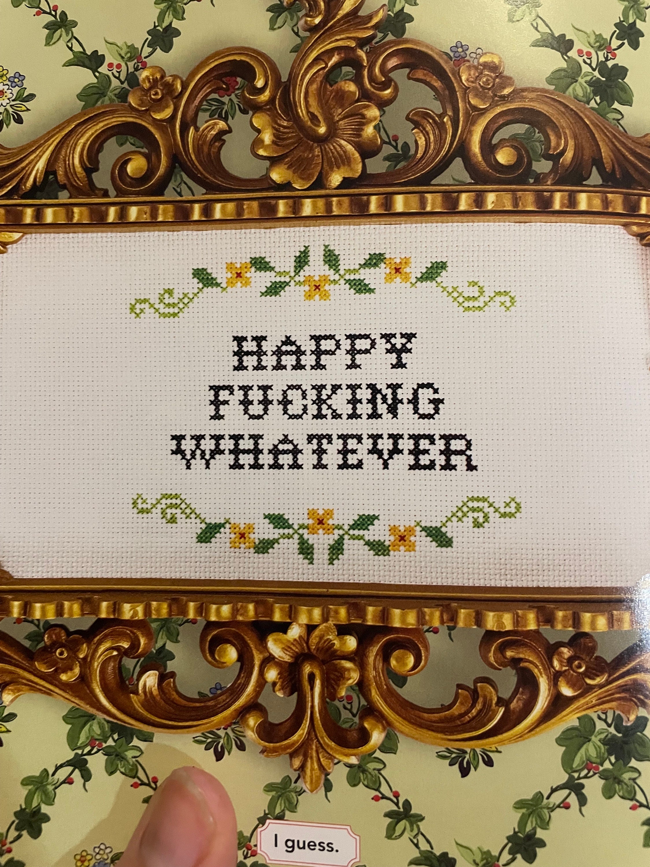 Complete Cross-stitch | Finished Needlework | Sarcastic, Funny Phrases ...