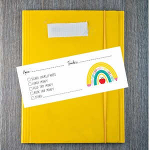 Student Envelopes for School Printable Money Envelope Instant Download ...