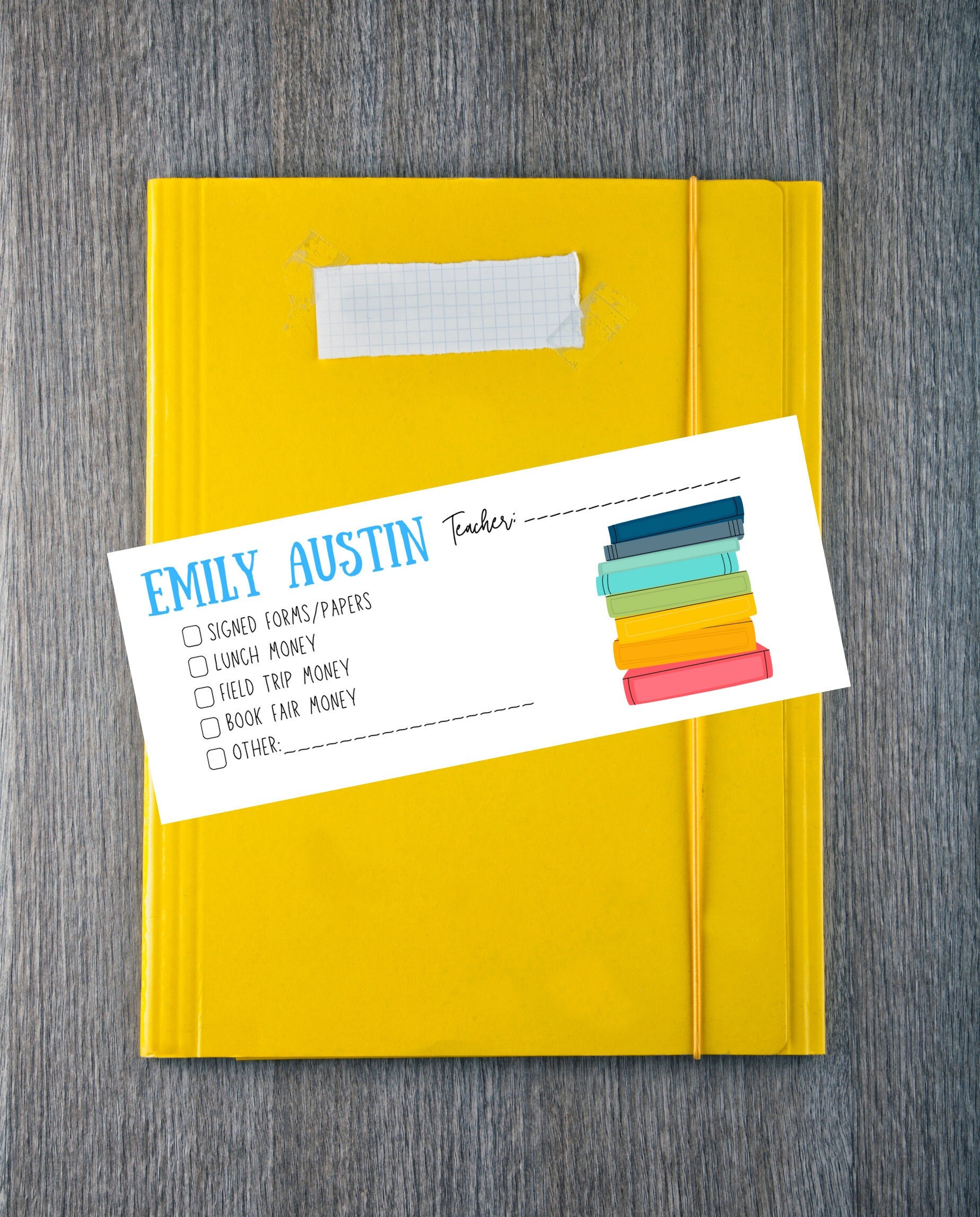 Personalized Student Envelope Student Money Envelope Printable ...