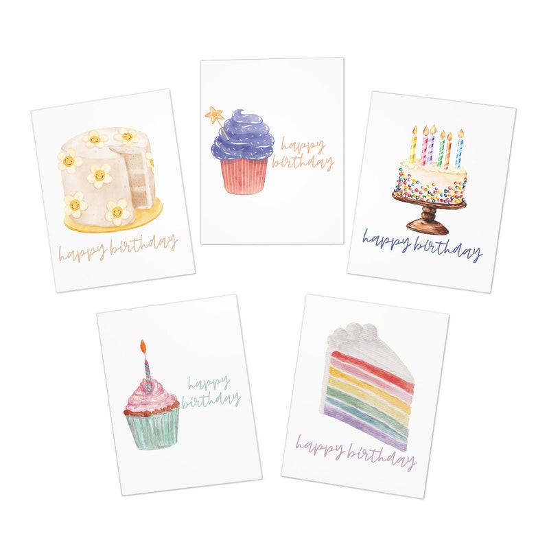 Birthday Card Set - Etsy