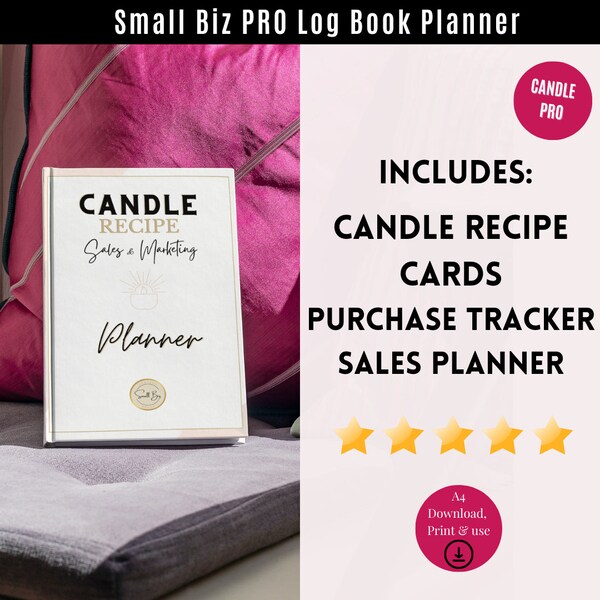 Candle Log Book - Etsy
