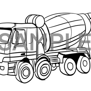 Kids Coloring Pages Construction Equipment Realistic - Etsy