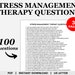 Stress Management Questions Stress Questions Counseling - Etsy