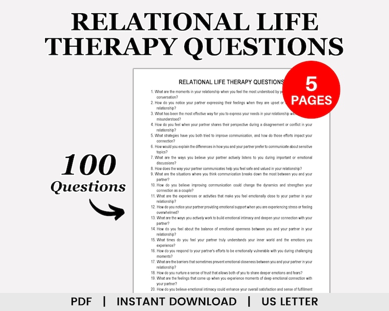 Relational Life Therapy Questions, Couples Counseling, Couples Therapy ...