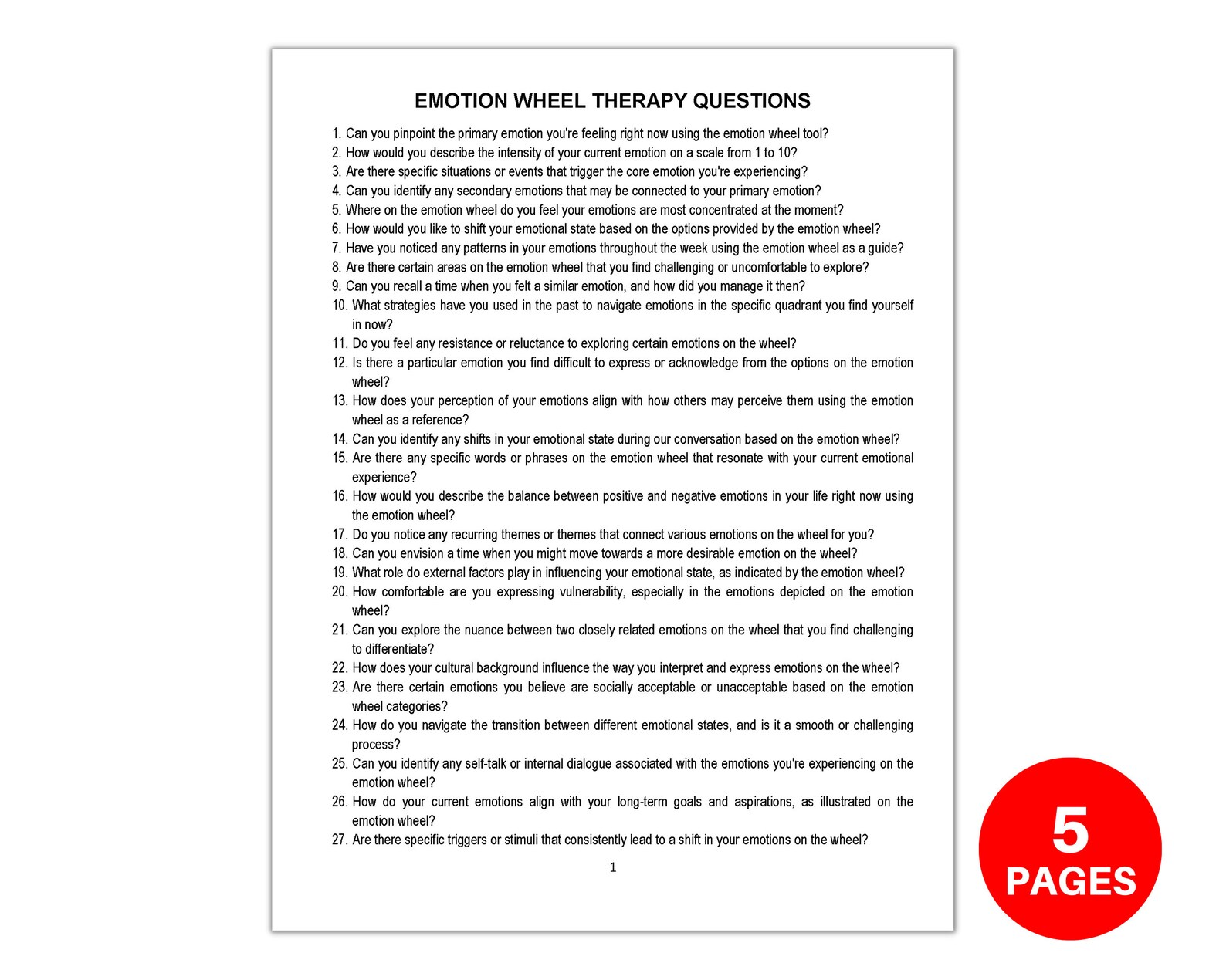 Emotion Wheel Therapy Questions, Emotion Wheel, Feelings Wheel, Wheel ...