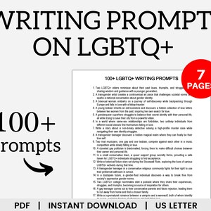 LGBTQ Writing Prompts, Writing Prompts for LGBTQ, Queer Writing Prompts ...