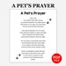 A Pet's Prayer Wall Art, Pet Loss Gift, Pet Memorial Gift, Pet Sympathy ...