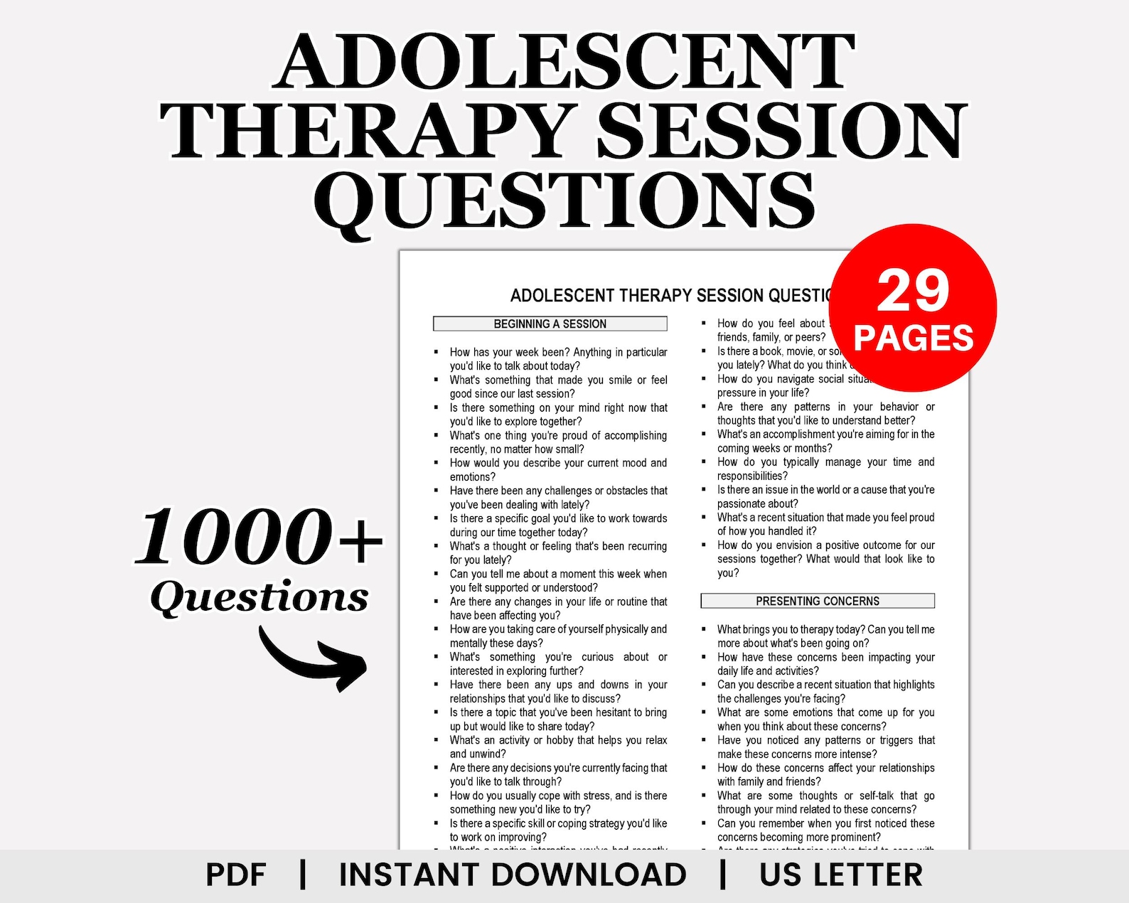 Adolescent Therapy Session Questions, Adolescent Therapy, Teen ...