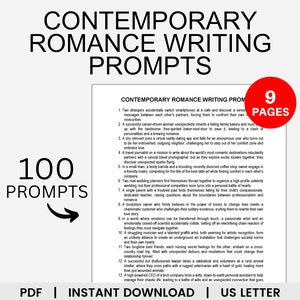 Contemporary Romance Writing Prompts, Romance Writing Prompts, Writing ...