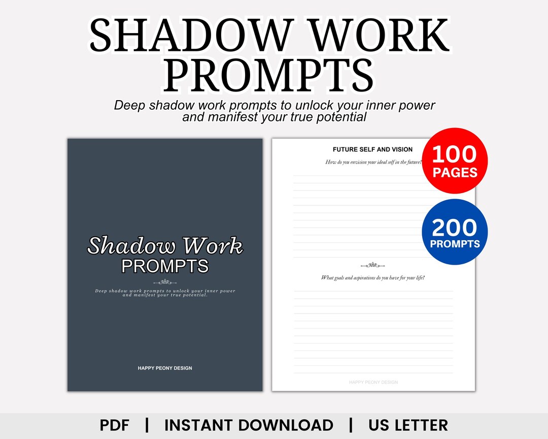 Shadow Work Prompts, Shadow Work Questions, Shadow Work Journal ...