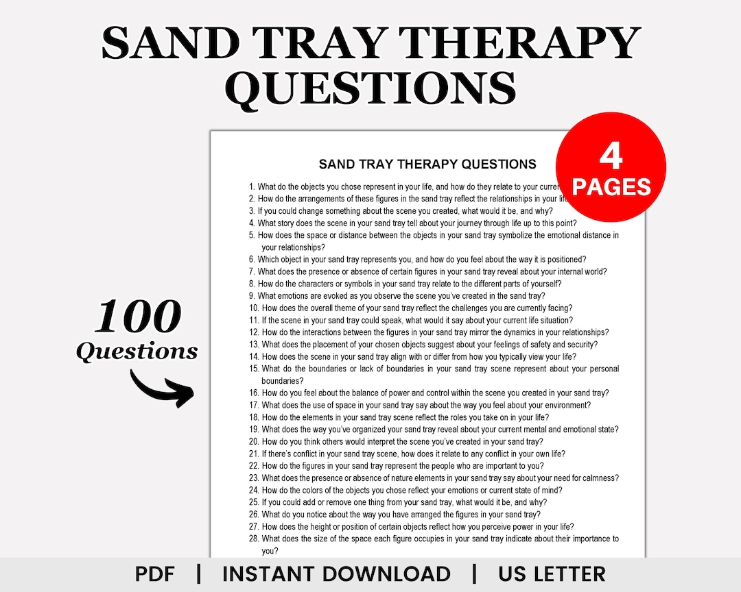 Sand Tray Therapy Questions, Sandtray Therapy, Sandplay Therapy, Child ...