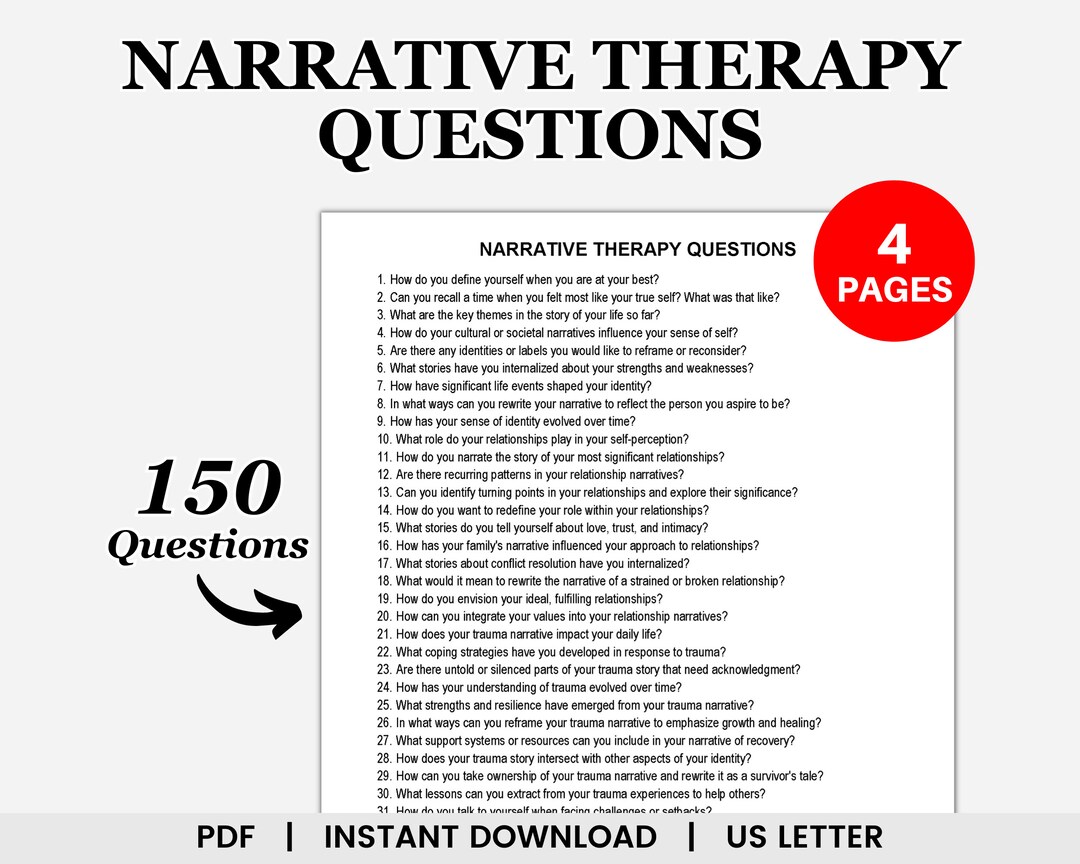 Narrative Therapy Questions, Narrative Therapy, Counseling Questions ...
