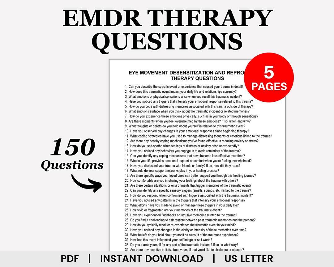 EMDR Therapy Questions, EMDR Questions, Trauma Questions, Counseling ...