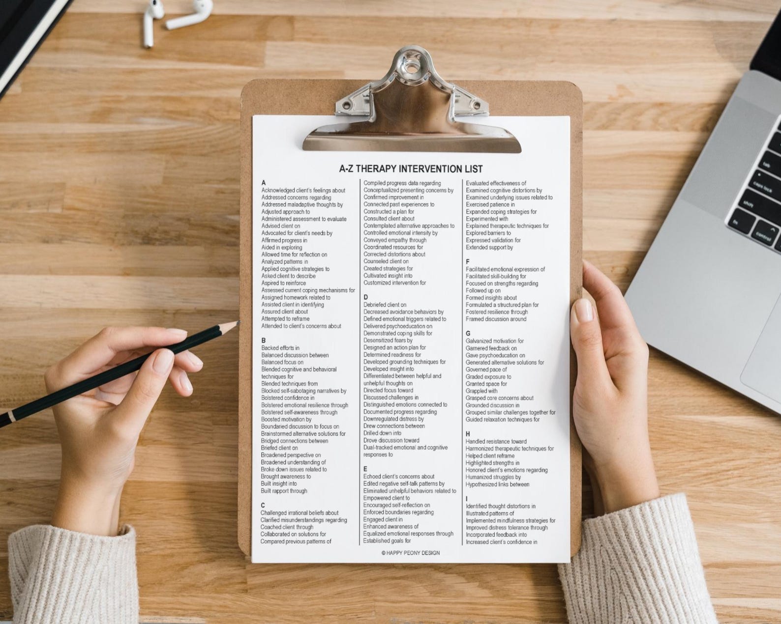 Therapy Intervention List, Therapeutic Interventions, Clinical Terms ...