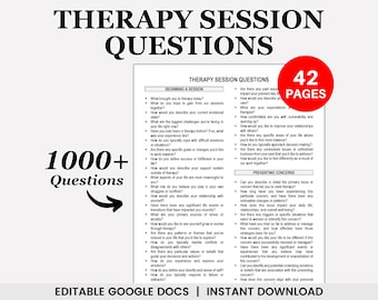 Adult Therapy Questions, Counseling Questions, First Session Questions ...