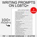 LGBTQ Writing Prompts, Writing Prompts for LGBTQ, Queer Writing Prompts ...