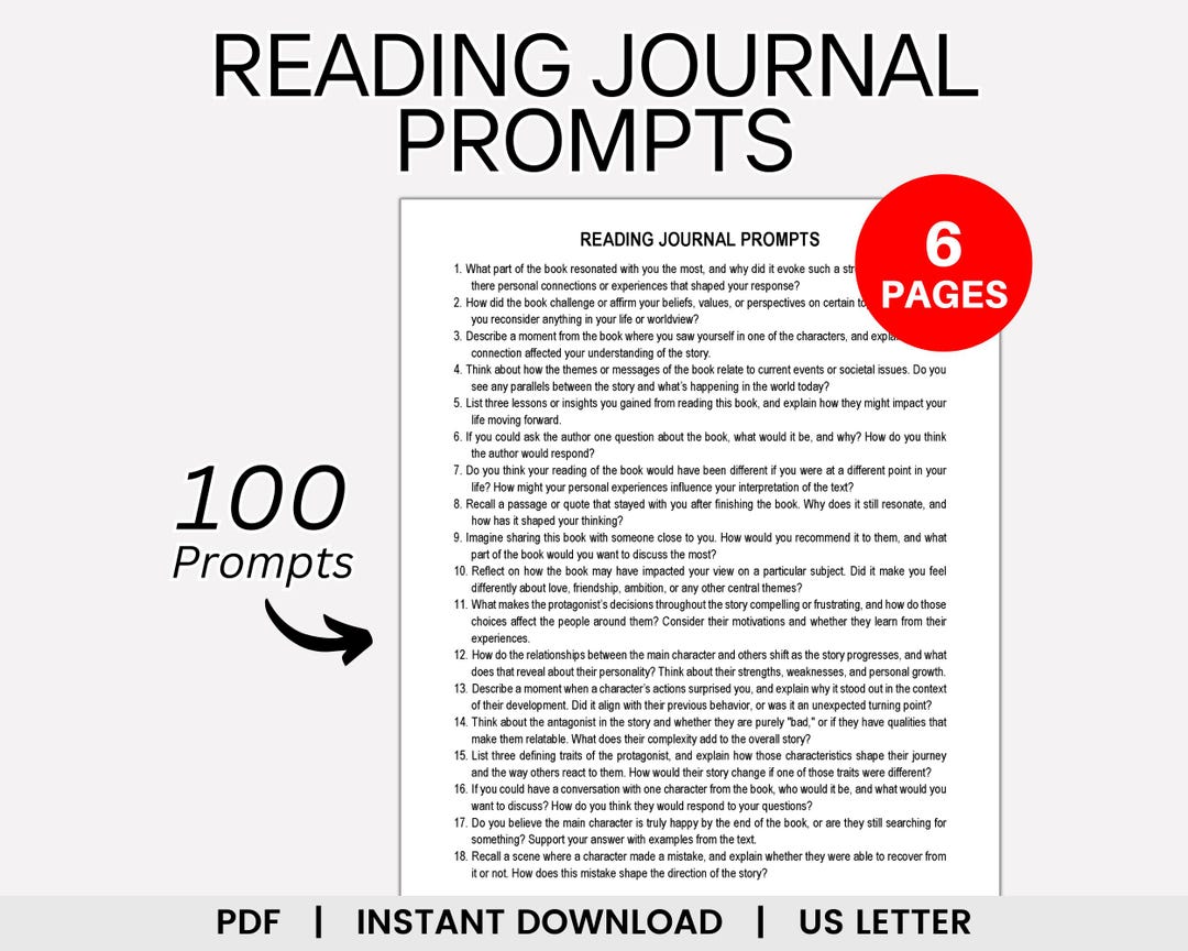Reading Journal Prompts, Reading Planner, Bookish Prompts, Book Review ...
