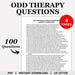 Oppositional Defiant Disorder Therapy Questions, ODD Therapy, Behavior ...