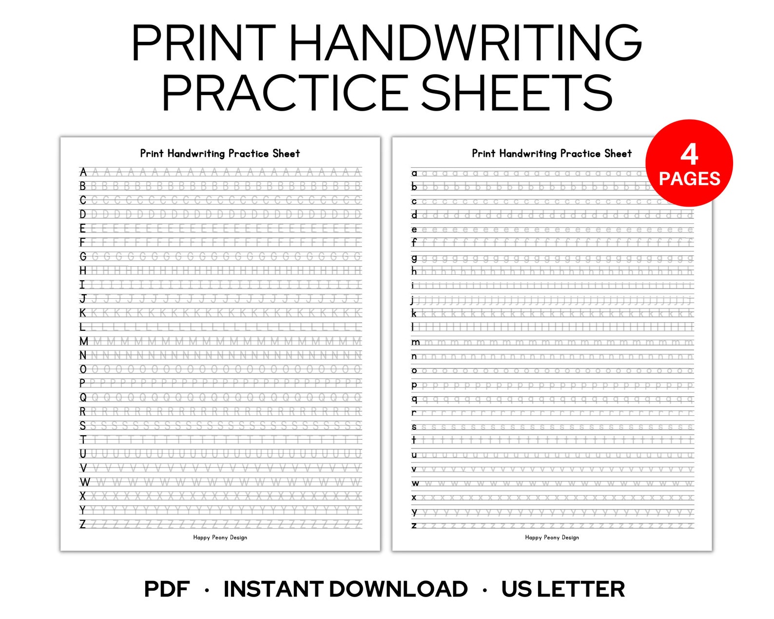 Handwriting Practice Sheets, Handwriting Worksheets, Alphabet Writing ...