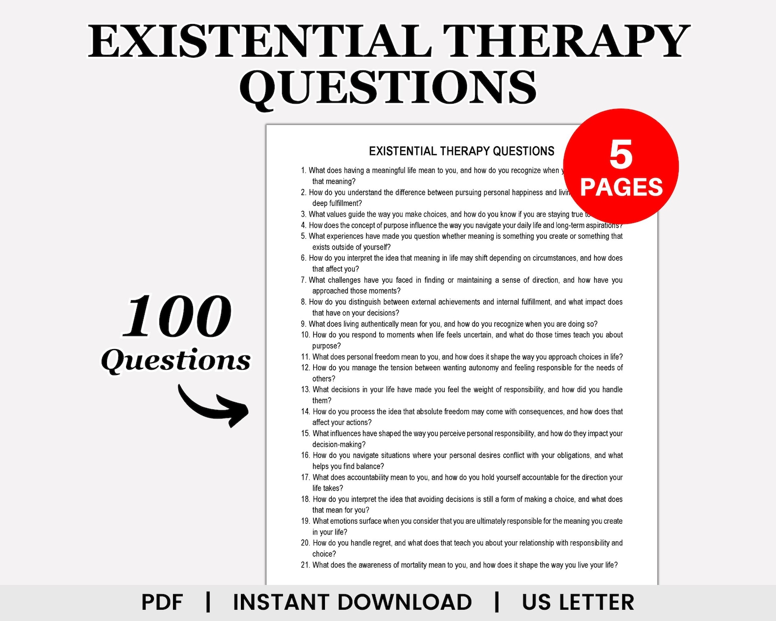 Existential Therapy Questions, Existential Questions, Existential ...