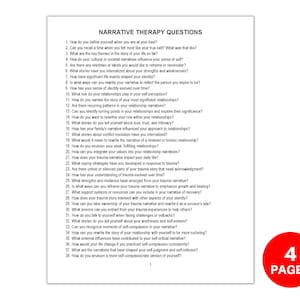 Narrative Therapy Questions, Narrative Therapy, Counseling Questions ...