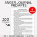 Anger Journal Prompts, Angry Journal, Anger Prompts, Anger Management ...