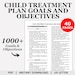 Child Treatment Plan Goals and Objectives, Therapy Goals, Child Therapy ...