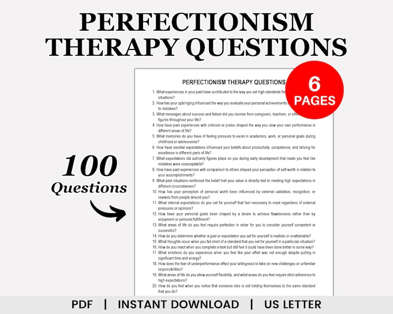 Perfectionism Therapy Questions, OCD Therapy, Imposter Syndrome ...