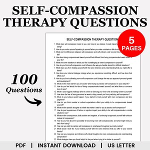 Self Compassion Therapy Questions, Compassion Focused Therapy, Self ...