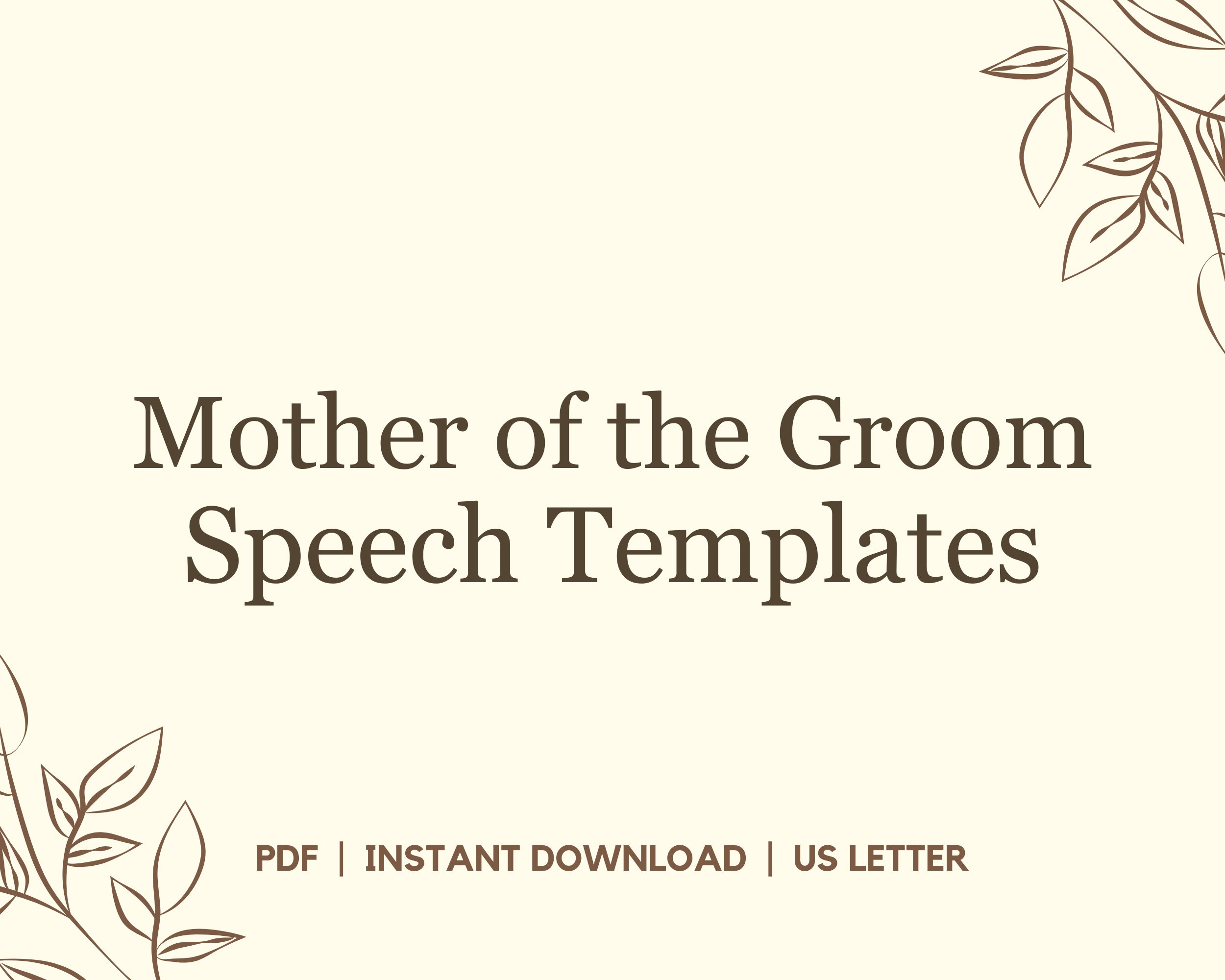 Mother of the Groom Speech Templates, Mother of Groom Speech, Mom ...
