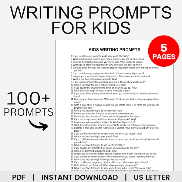 Creative Writing Journal Kids - Etsy