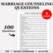 Marriage Counseling Questions, Couples Therapy, Couple Questions ...