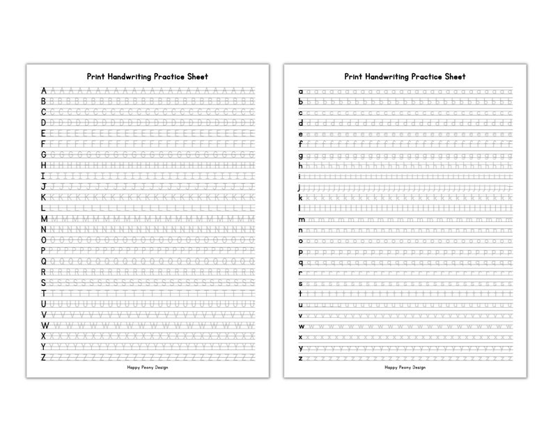 Handwriting Practice Sheets, Handwriting Worksheets, Alphabet Writing ...