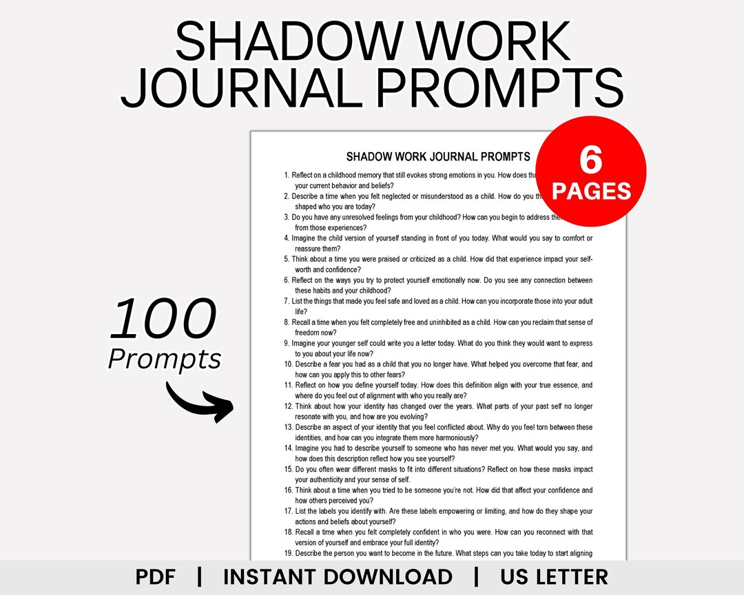 Shadow Work Journal Prompts, Shadow Journal, Inner Child Work, Trauma ...