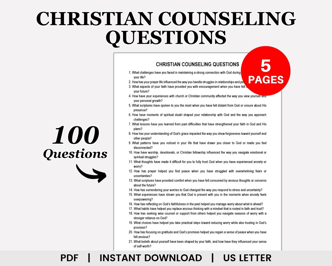 Christian Counseling Questions, Christian Therapy, Faith Based Therapy ...